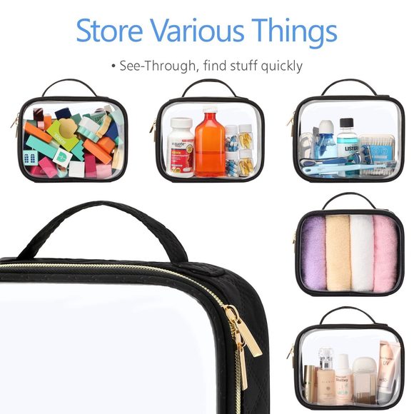 Packism | Bags | Tsa Approved Toiletry Bag 3 Pack Clear Makeup Bags ...
